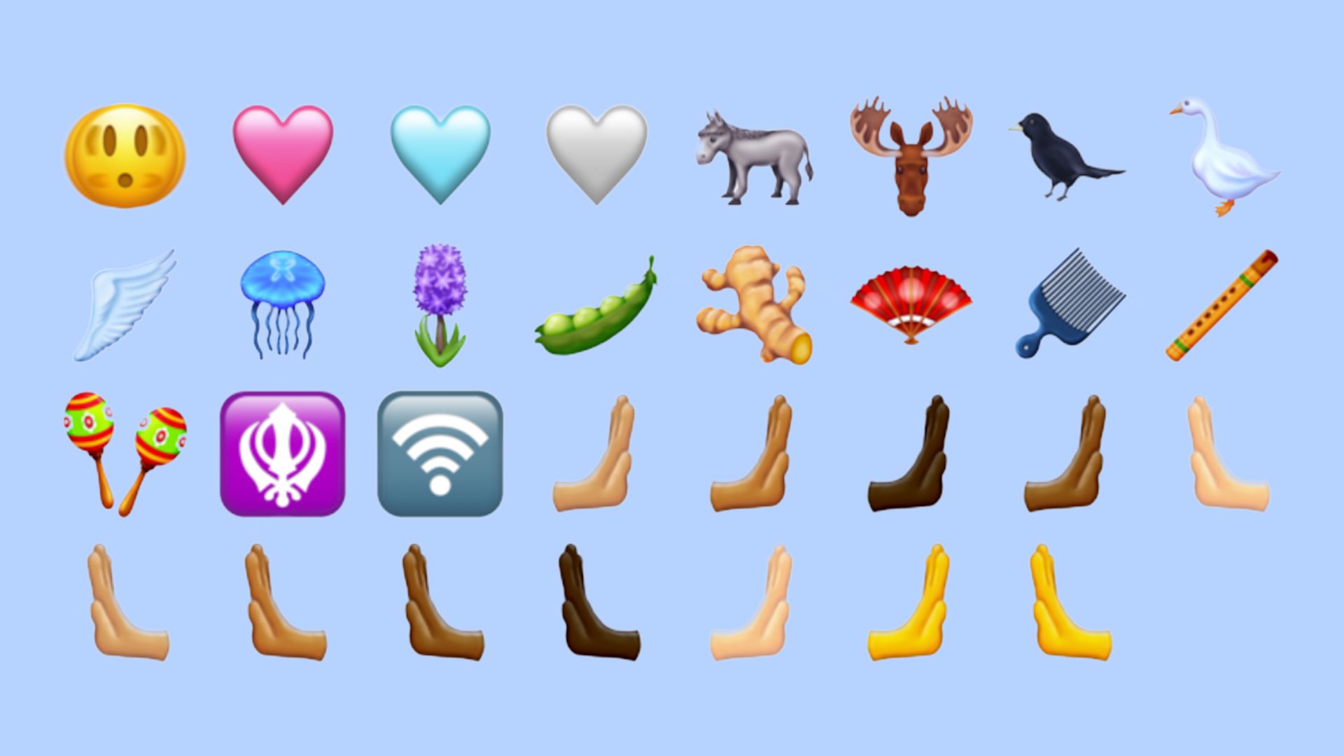 Beta do iOS 16.4 adiciona novos emojis como burro, água-viva, coração ...